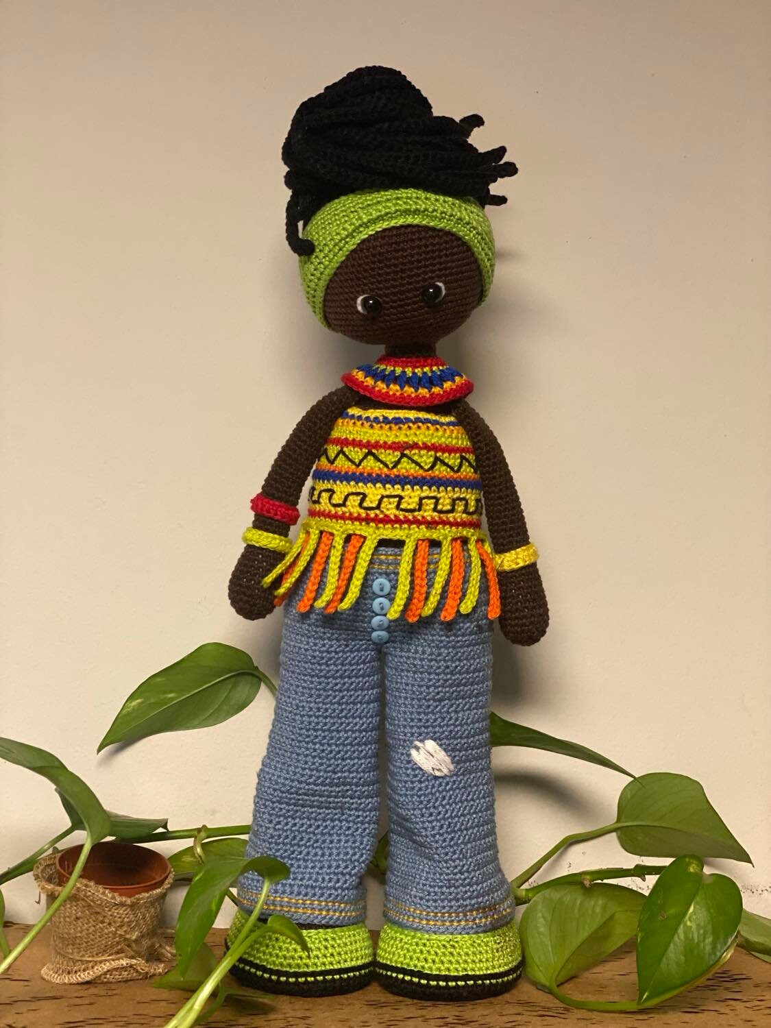 Crochet Pattern Doll Zahra - Amigurumi - African American Girl - Black ...