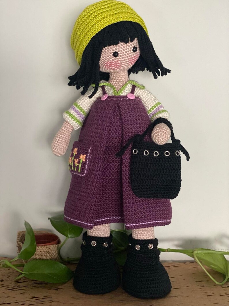 Crochet Pattern Doll Raven Amigurumi English Spanish Big Doll Creative ...