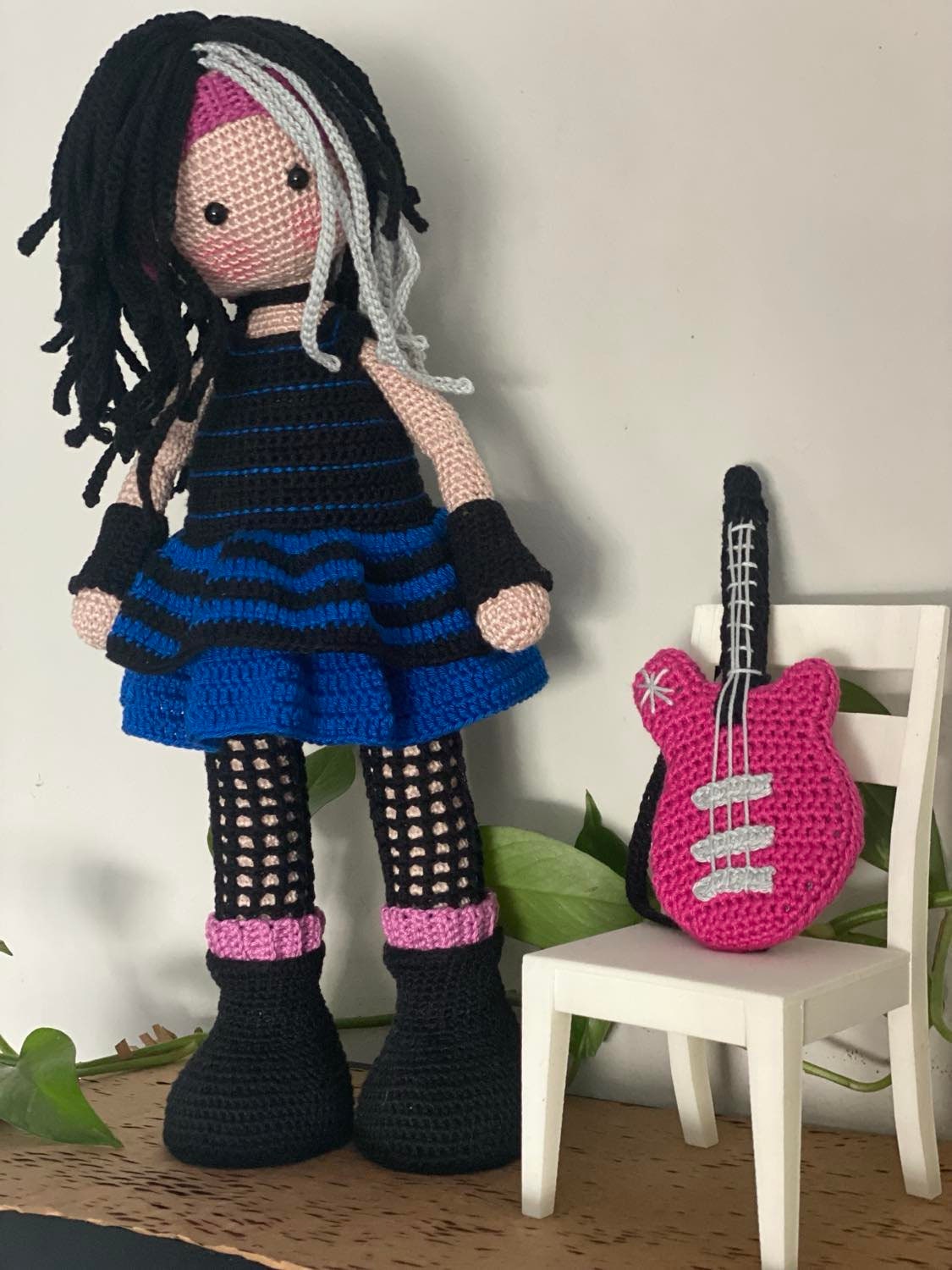 Crochet Pattern Doll Midnight - Punk Rock Doll - Amigurumi - English ...