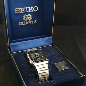 Seiko H357-5040 A Wristwatch, Original Bracelet, Box, 1980 james Bond ...