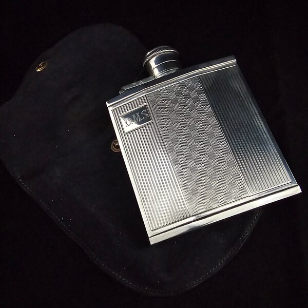 Silver Flask - Etsy