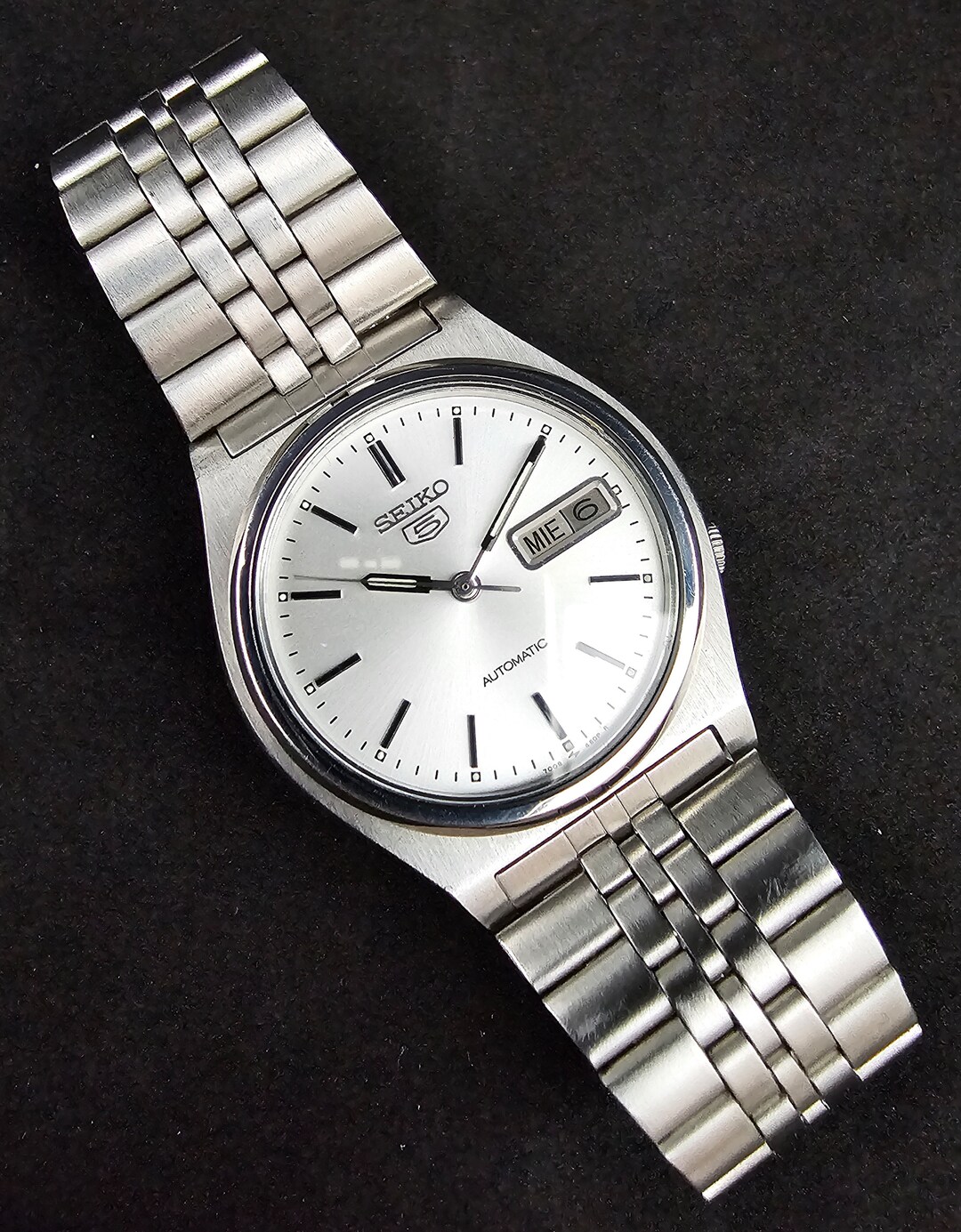 Seiko 5 Wristwatch, Stainless Steel, on Origjnal Bracelet, Serviced and ...