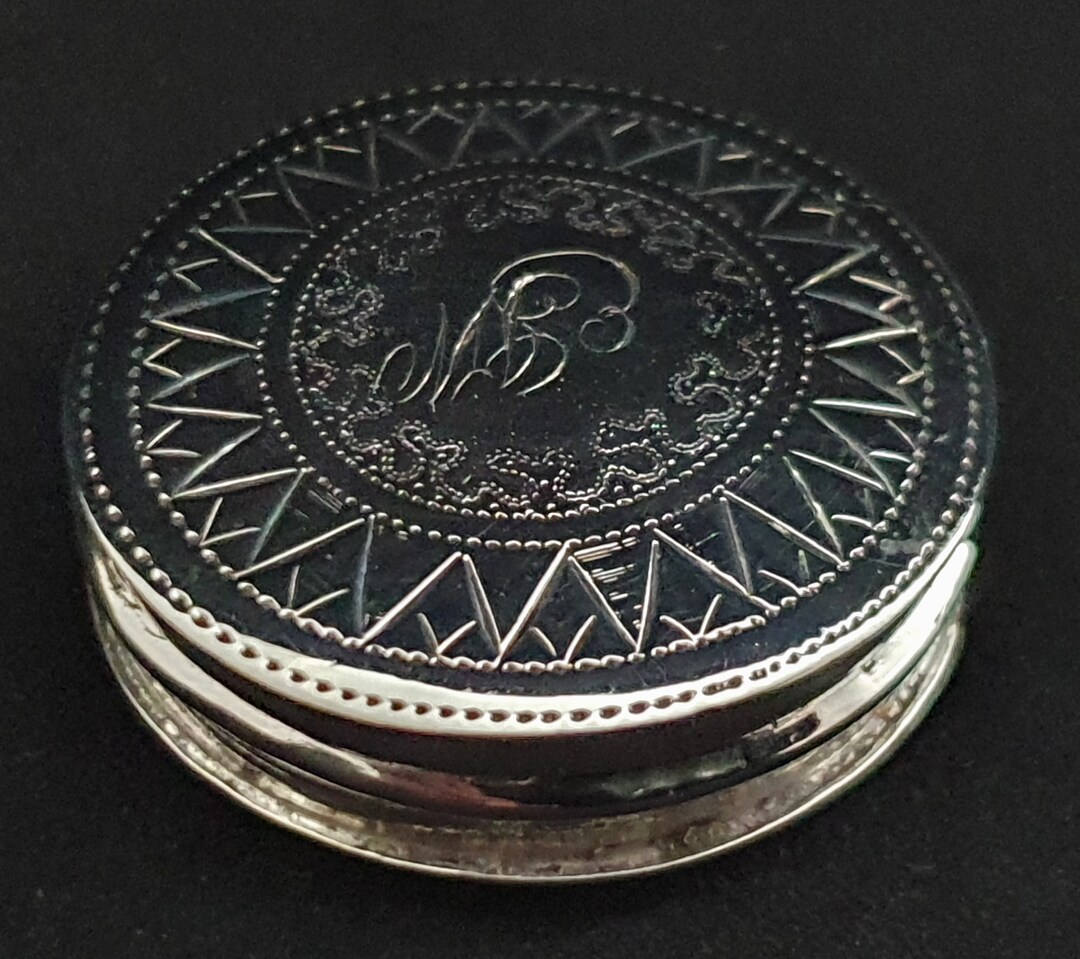 Rare Silver Georgian Patch Box, Cocks & Bettridge, Birmingham, 1814 - Etsy