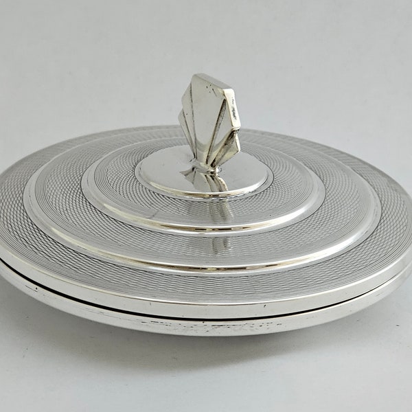 Sterling Silver Powder Pot - Etsy