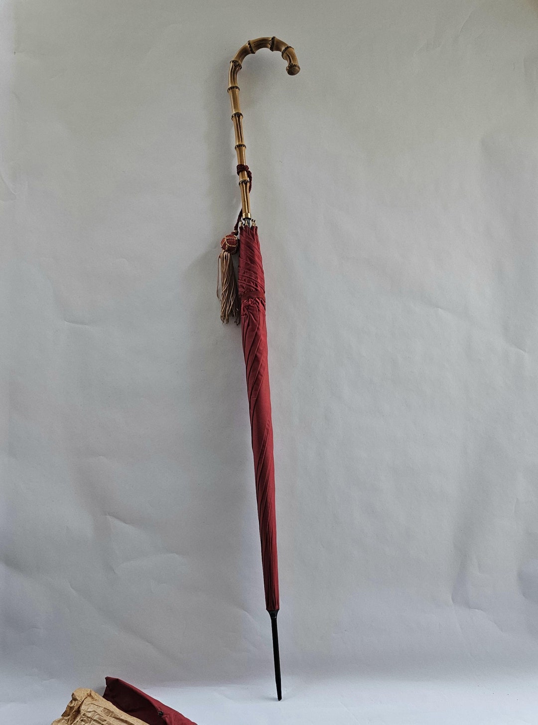 Vintage, New Old Stock (NOS), Ladies Hoyland Umbrella, Bright Red ...