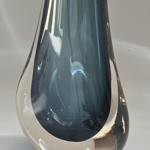 A Whitefriars Hambone Vases, 9656, Indigo, Geoffrey Baxter, Very Good ...