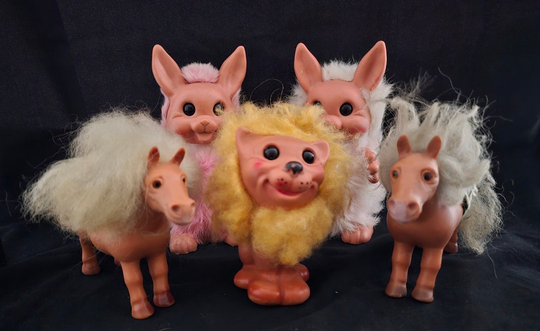 Family of Troll Animals Including Raul's Rabbits, Lion and Plastech ...