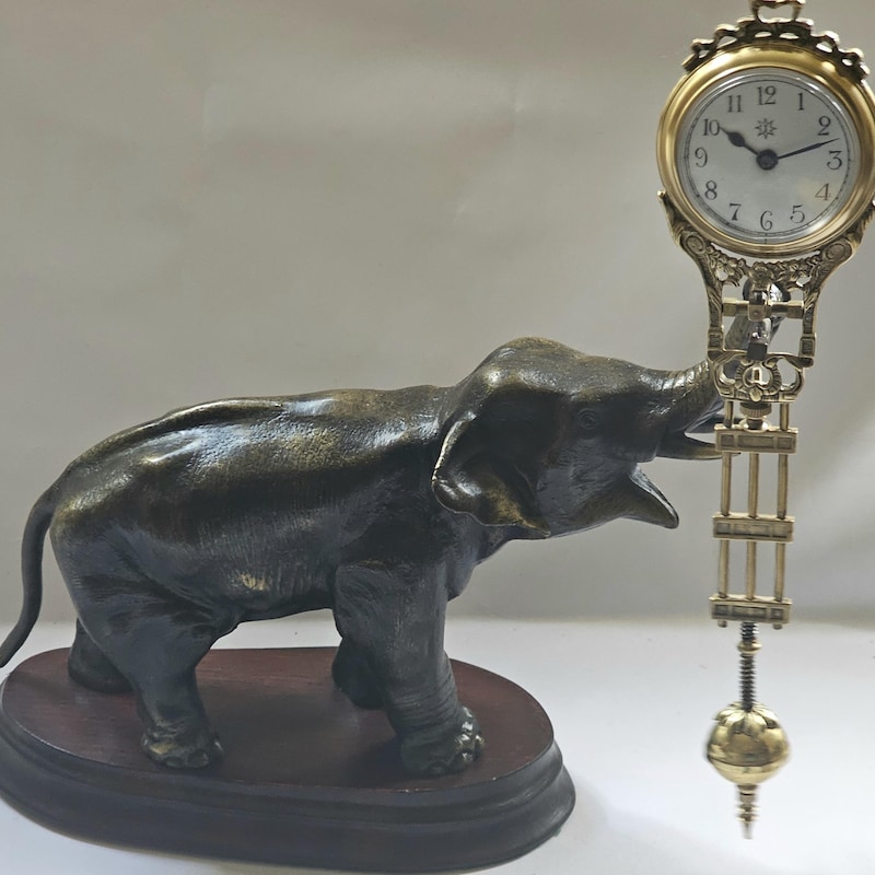 Elephant Clock - Etsy