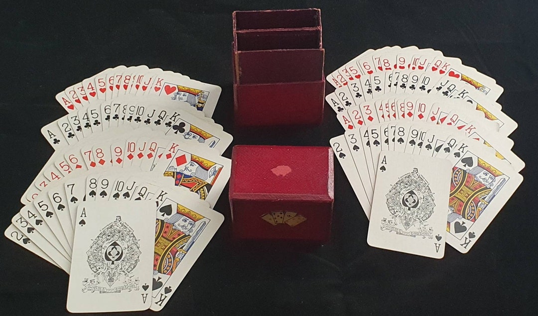 Vintage Goodalls Double Deck Playing Cards, Oast House, Gilt Edged ...