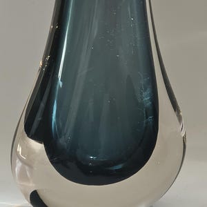 A Whitefriars Hambone Vases, 9656, Indigo, Geoffrey Baxter, Very Good ...