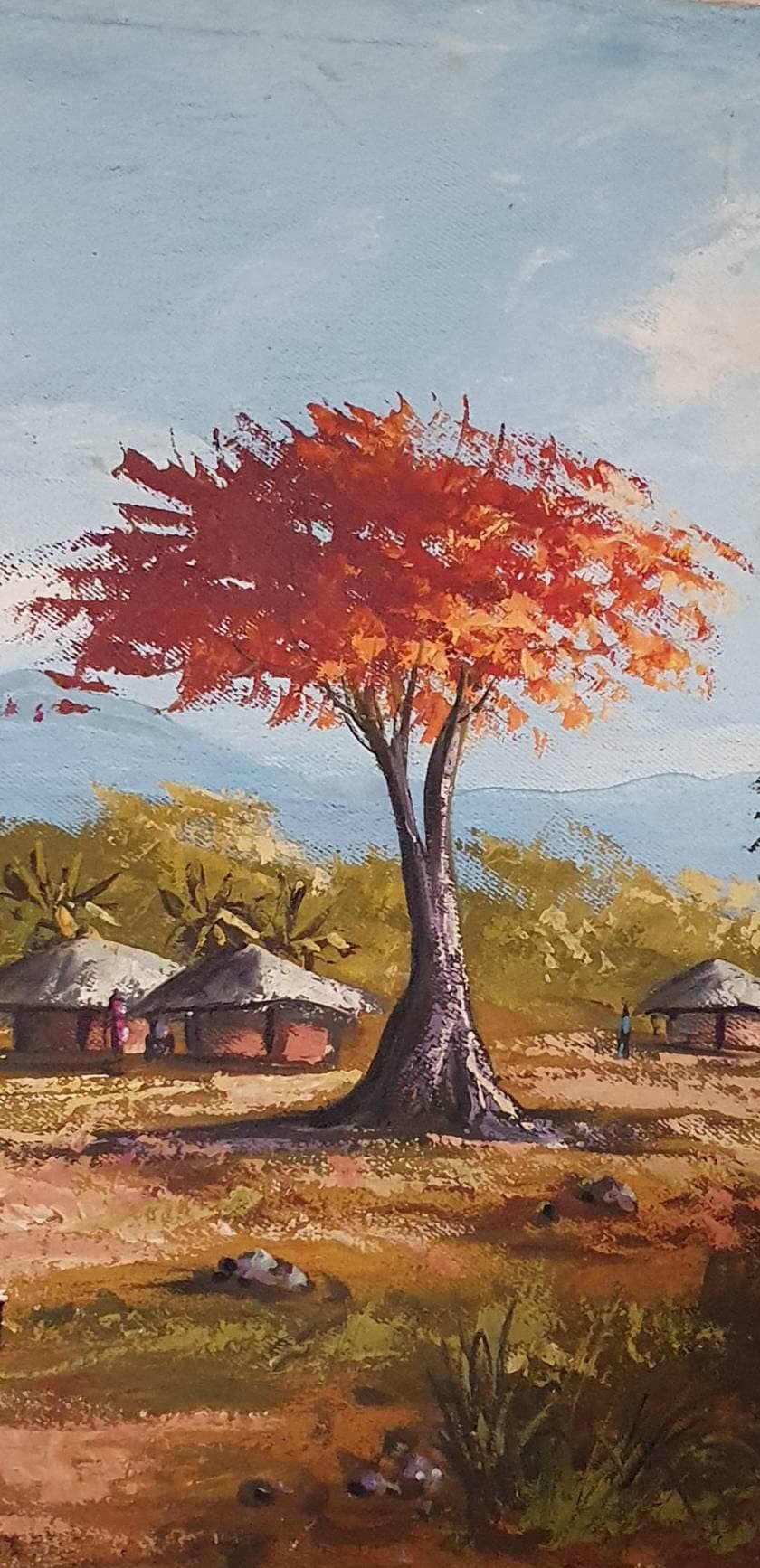 African congolese Art Acrylic on Canvas Fwande Circa - Etsy