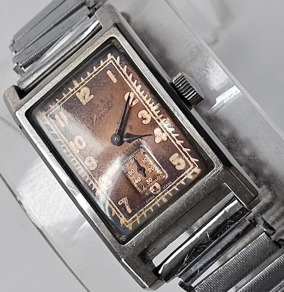 Rare Cyma De Luxe Watersport Tank Wristwatch, Service… - Gem