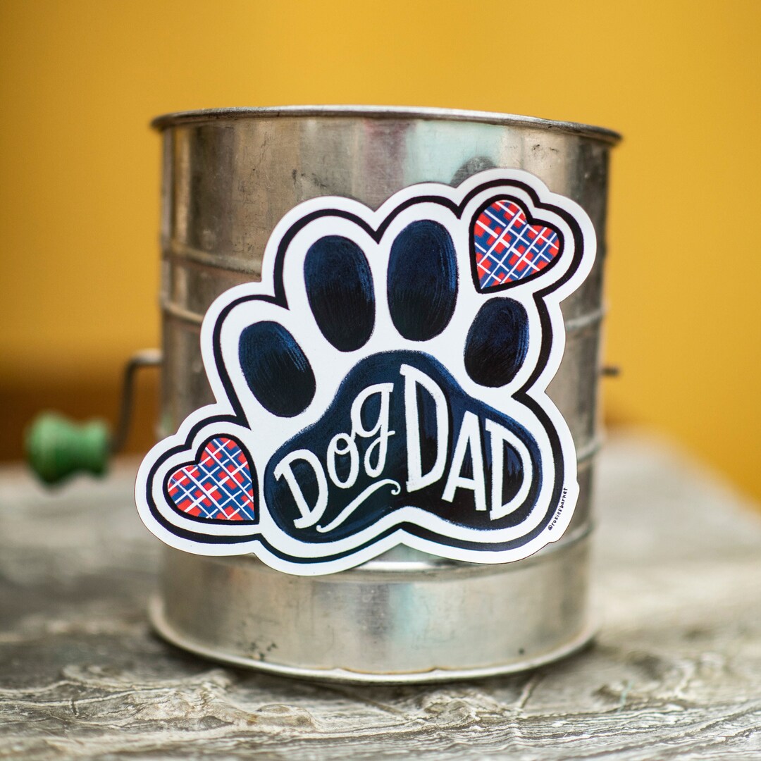 Dog Dad Sticker - Etsy