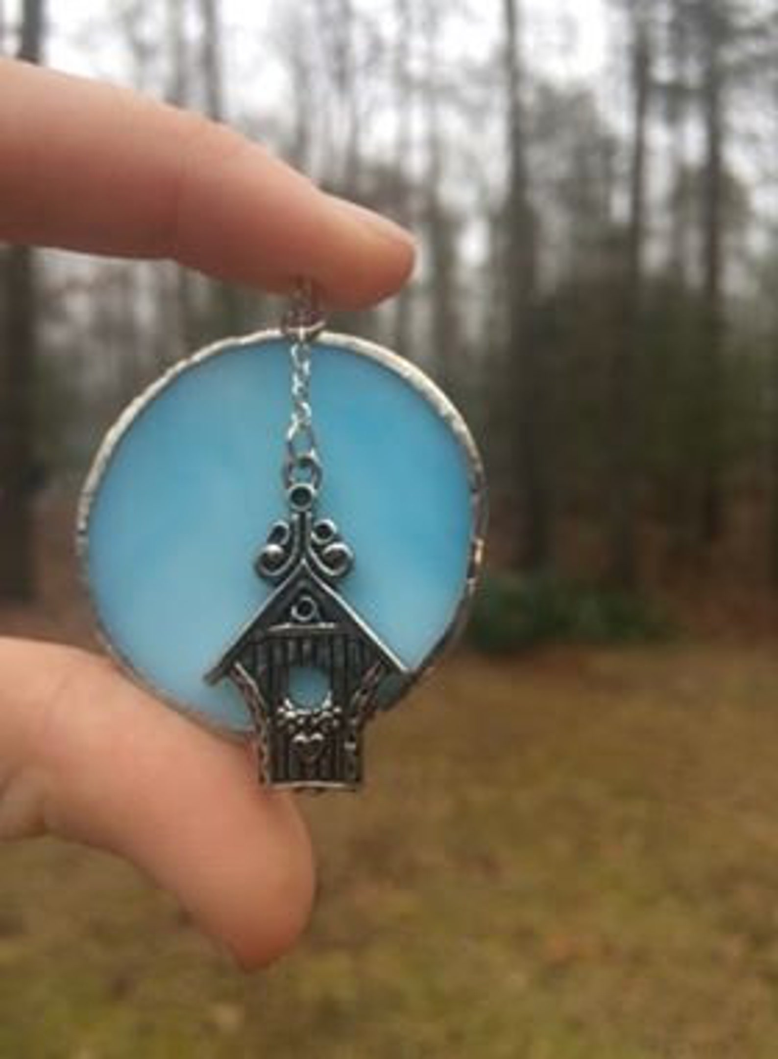 Custom Made Stained Glass Necklaces - Etsy