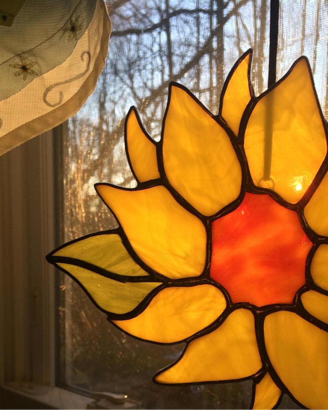 Stained Glass Sunflower - Etsy