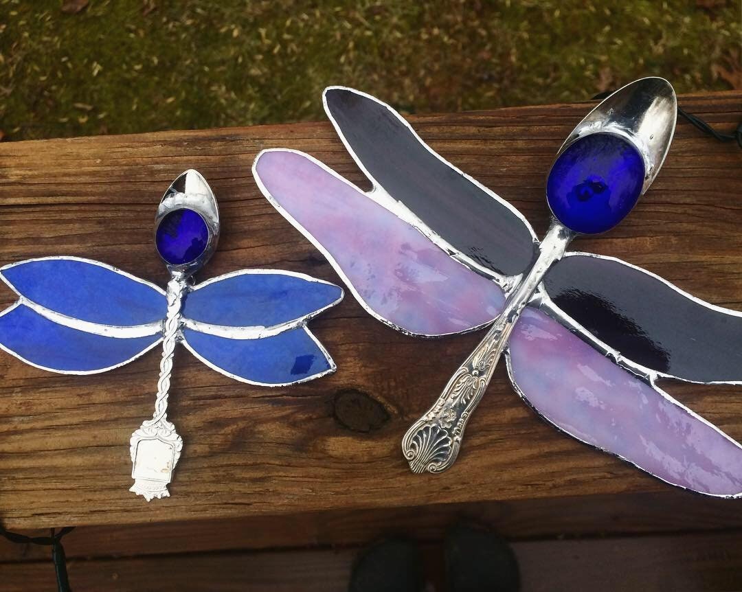 Vintage Spoon Dragonflies and Butterflies - Etsy