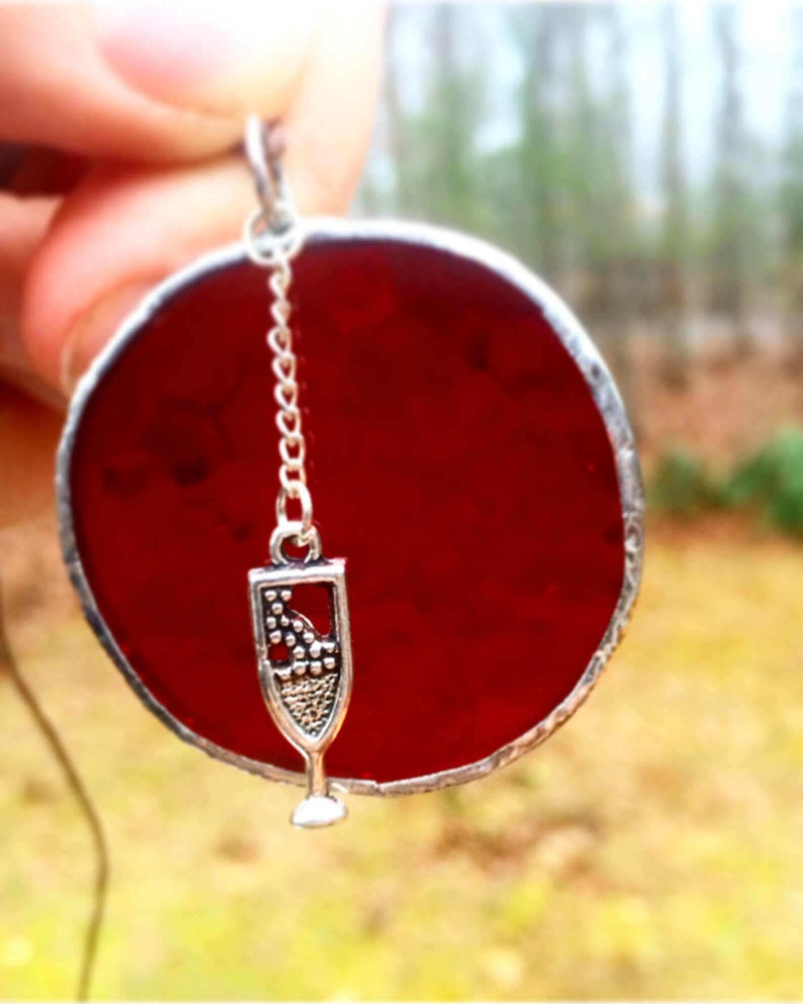 Custom Made Stained Glass Necklaces - Etsy