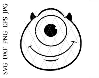 Mike Wazowski Svg - Etsy