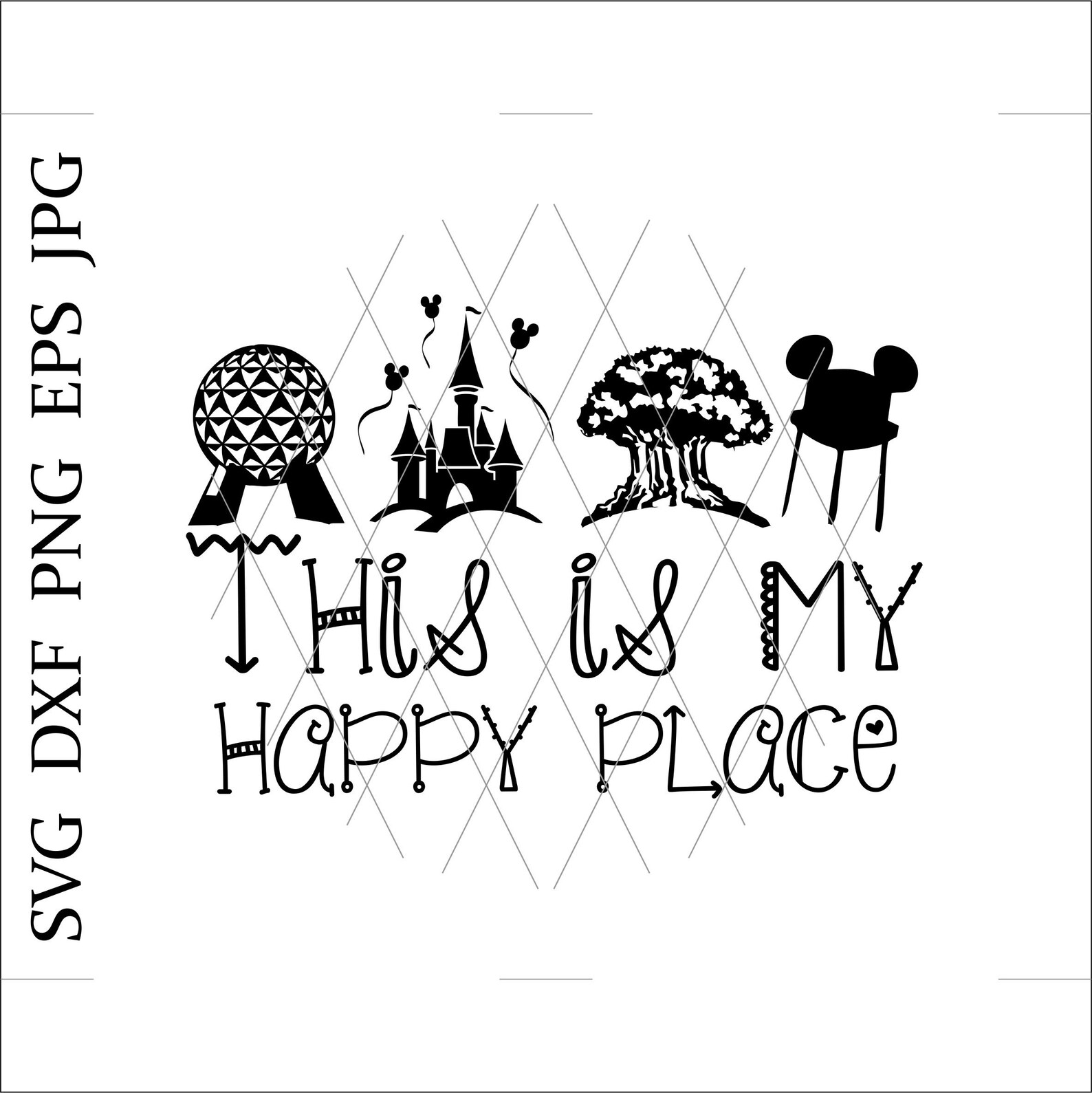 This is my Happy Place svgTot svgcastle svgtower svgepcot | Etsy