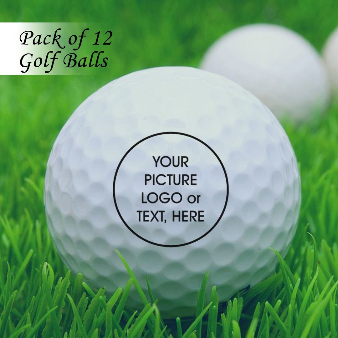 12 Custom Design Golf Balls, Pack of 12 Personalized Golf Balls. Add ...