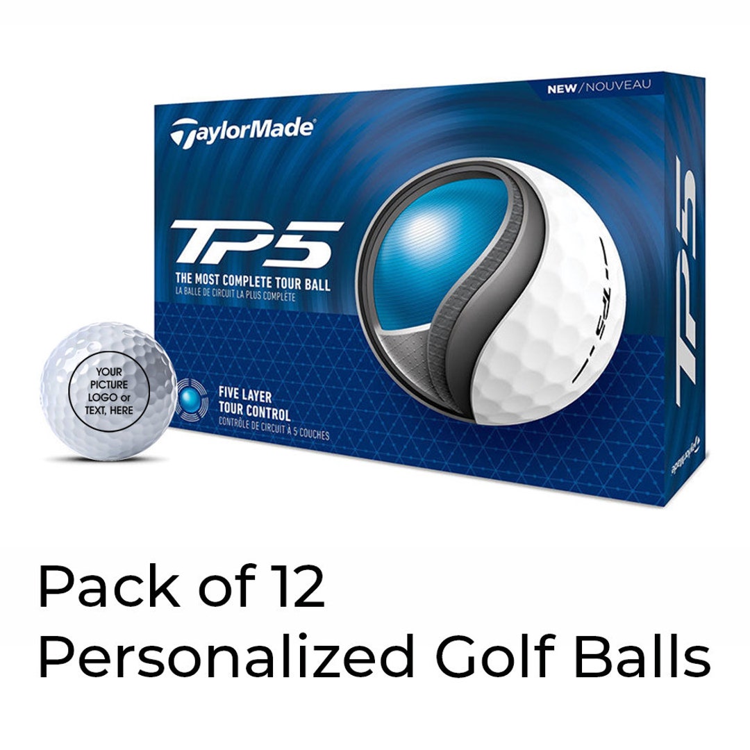 12 New Taylormade TP5 2024 Custom Design Golf Balls, Pack of 12 ...