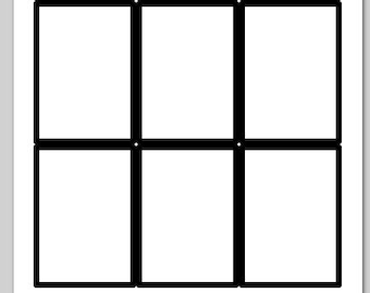 Resha Please Card Game Template (BLUE) - Etsy