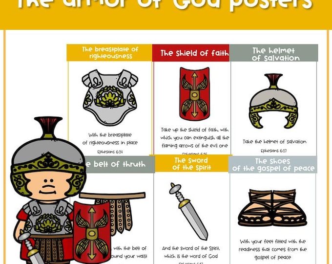Armor of God Posters, Printable Bible Stories, Bible Coloring Pages for ...