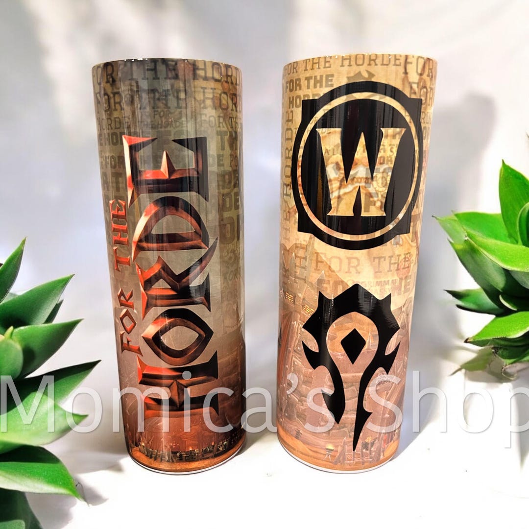 World of Warcraft Horde Tumbler. Wow Gift. Character Tumbler. Wow Cup ...