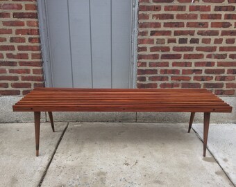 Mid century bench | Etsy