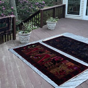 Vintage Baluchi Soviet Era Afghan Pictorial War Rug - Etsy