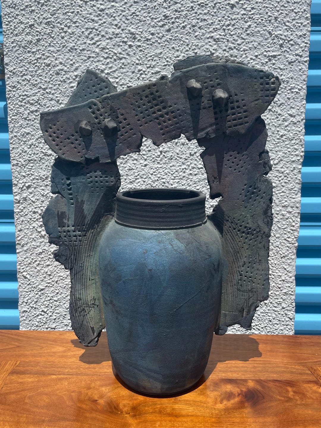 Matthew Lovein Monumental Raku Studio Pottery Vase - Etsy