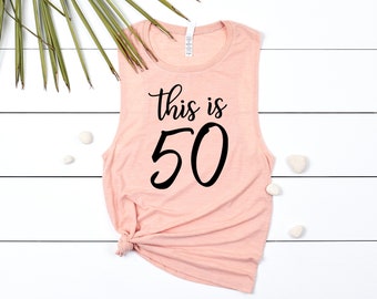 50th Birthday Tank - Etsy