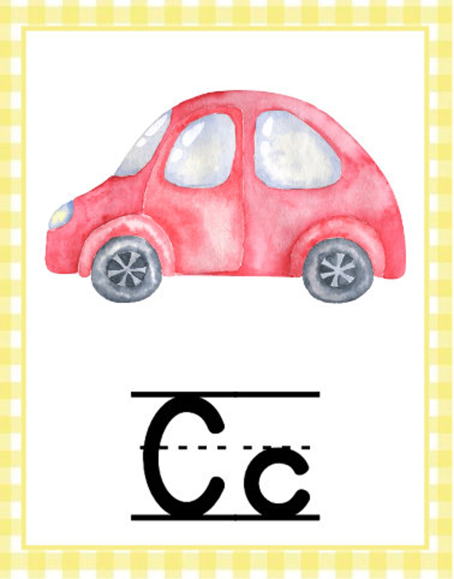 Farmhouse Alphabet Flashcards, Back to School, Primary School, Alphabet ...