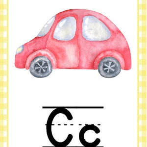 Farmhouse Alphabet Flashcards, Back to School, Primary School, Alphabet ...