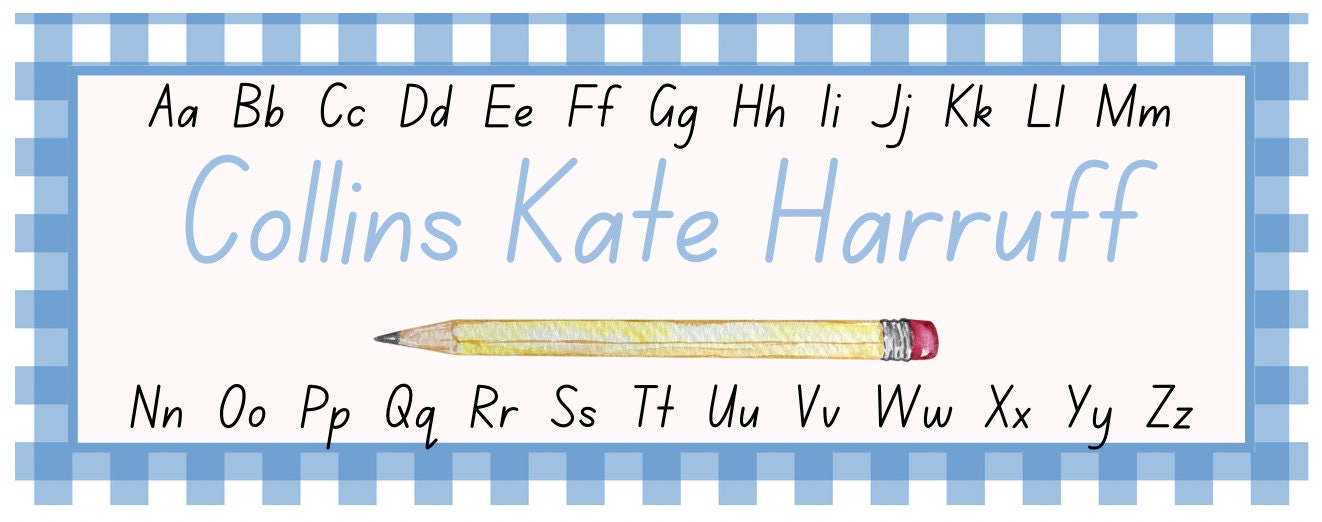 EDITABLE Farmhouse School Desk Name Plates, Back to School, Student ...