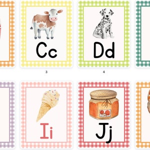 Farmhouse Alphabet Posters, Vintage, Classroom Decor, Back to School ...