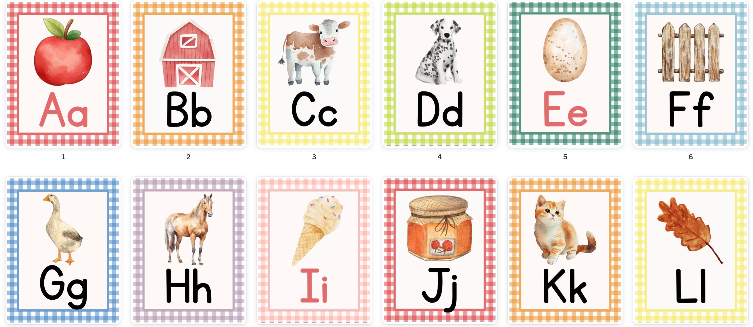 Farmhouse Alphabet Posters, Vintage, Classroom Decor, Back to School ...