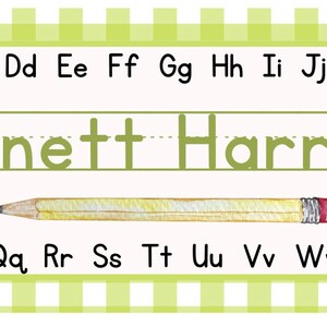 EDITABLE Farmhouse School Desk Name Plates, Back to School, Student ...