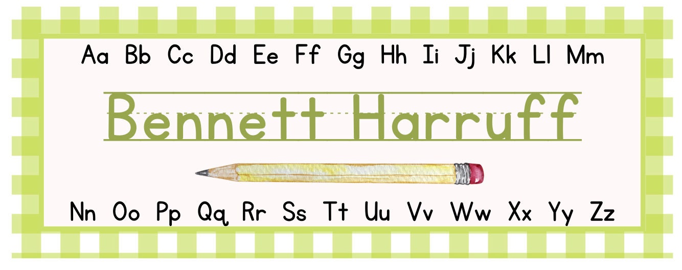 EDITABLE Farmhouse School Desk Name Plates, Back to School, Student ...