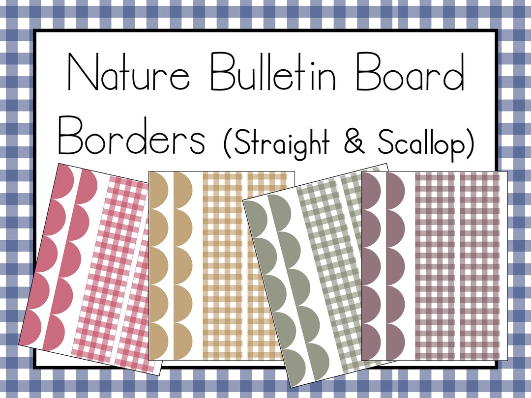 Nature Bulletin Board Borders - Etsy