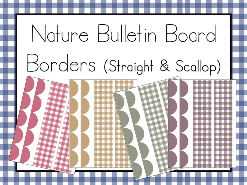 Nature Bulletin Board Borders - Etsy