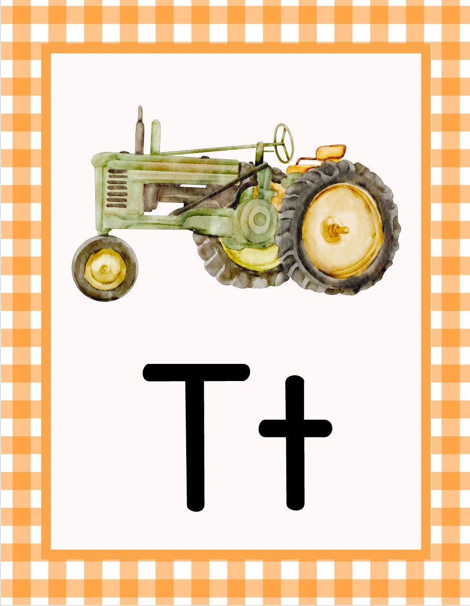 Farmhouse Alphabet Posters, Vintage, Classroom Decor, Back to School ...