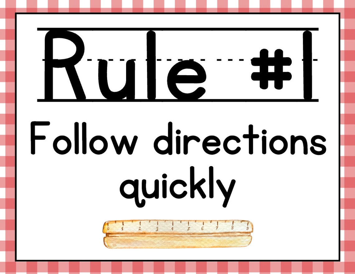 EDITABLE Farmhouse Classroom Rules, Back to School, Classroom Rules ...
