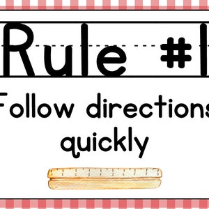 EDITABLE Farmhouse Classroom Rules, Back to School, Classroom Rules ...
