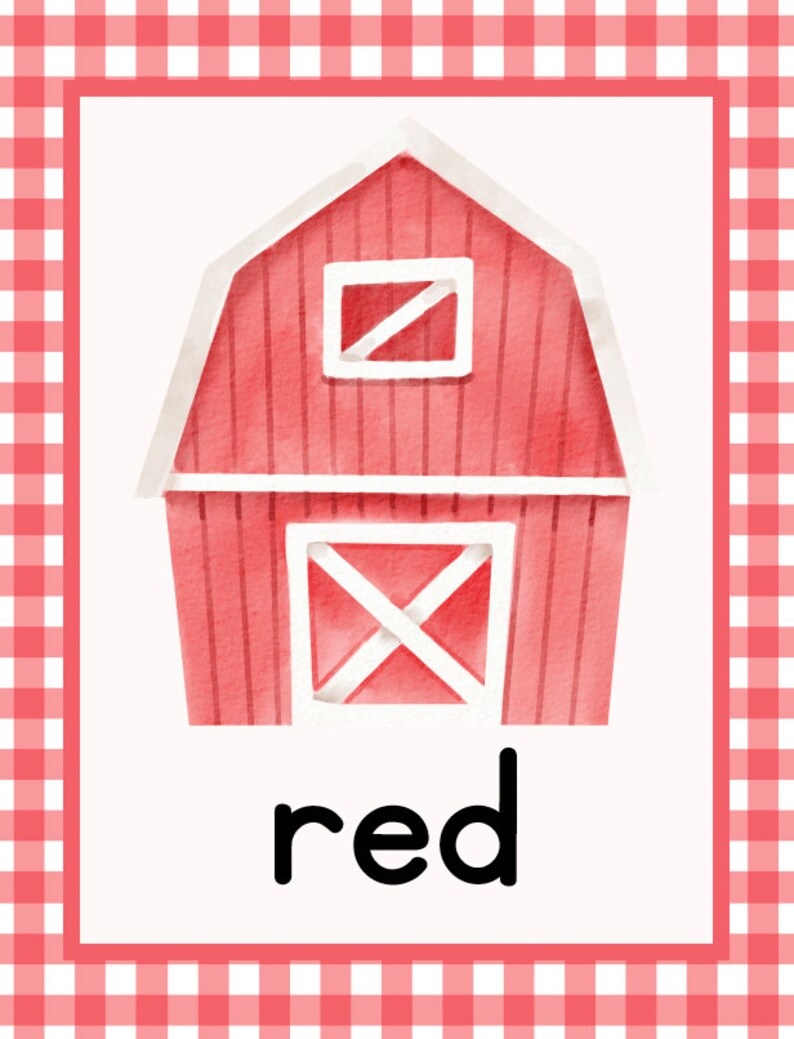 Farmhouse Color Posters, Classroom Decor, Back to School, School Decor ...