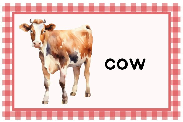 On the Farm Word Cards, Writing Center, Play Center, Writing Workshop ...