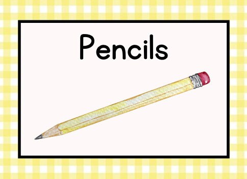 EDITABLE Farmhouse Supply Labels, Back to School, Classroom Decor ...