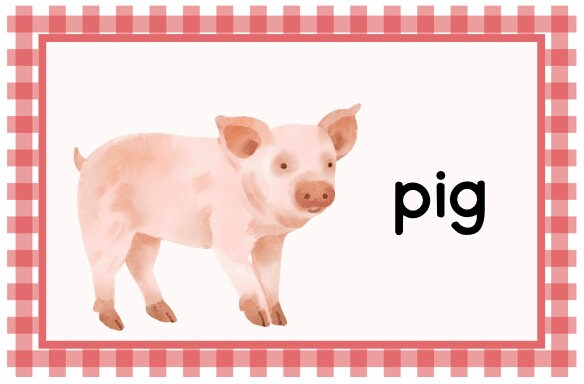 On the Farm Word Cards, Writing Center, Play Center, Writing Workshop ...