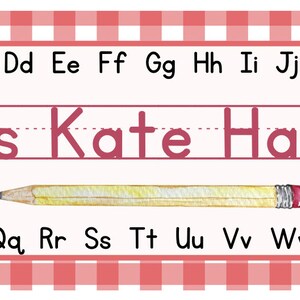 EDITABLE Farmhouse School Desk Name Plates, Back to School, Student ...