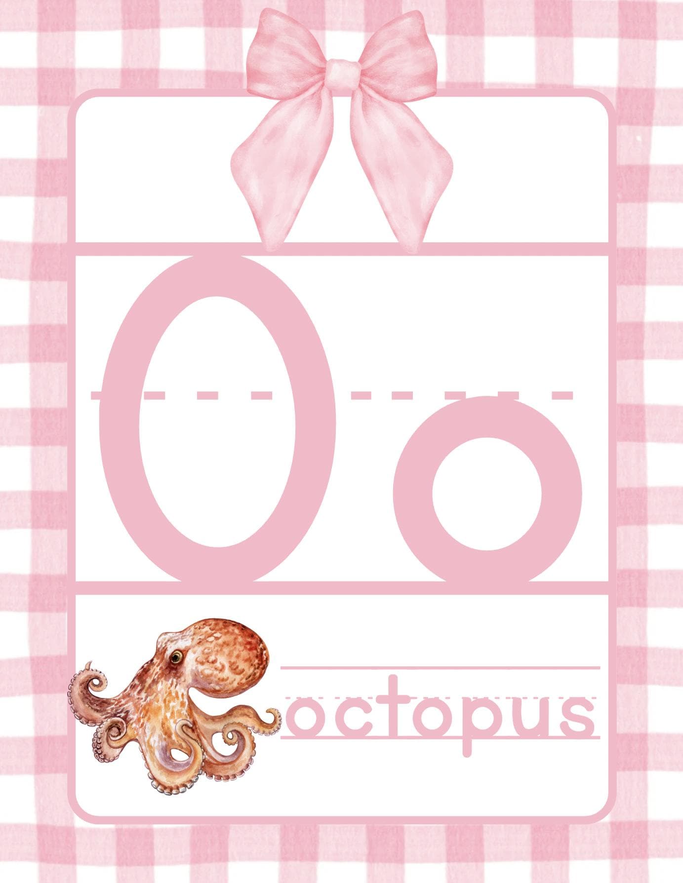 Pastel Bow Alphabet Posters - Etsy